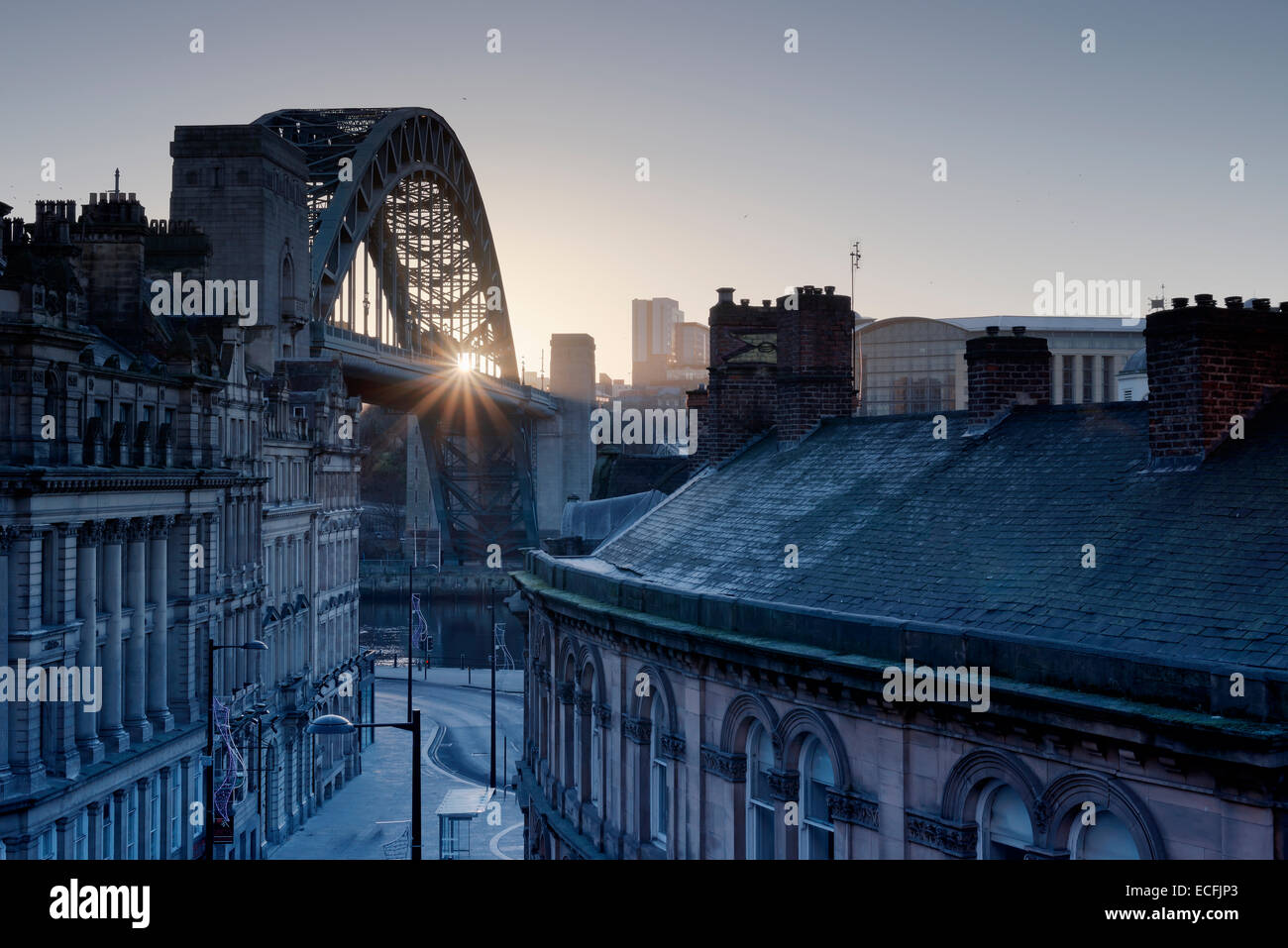 The Quayside at Newcastle upon Tyne and Gateshead photographed as the ...