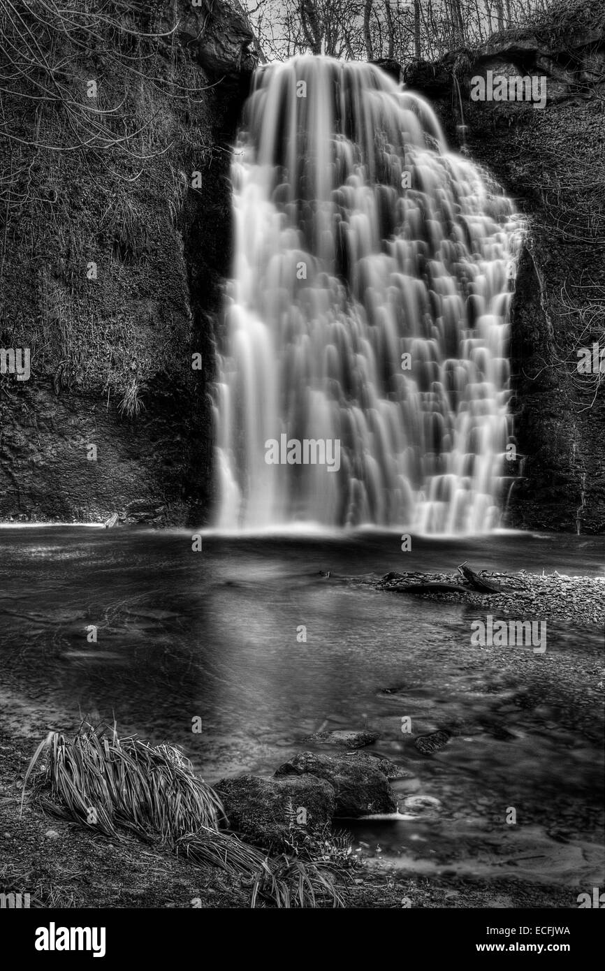 falling foss, a waterfall in north yorkshire, england uk Stock Photo ...