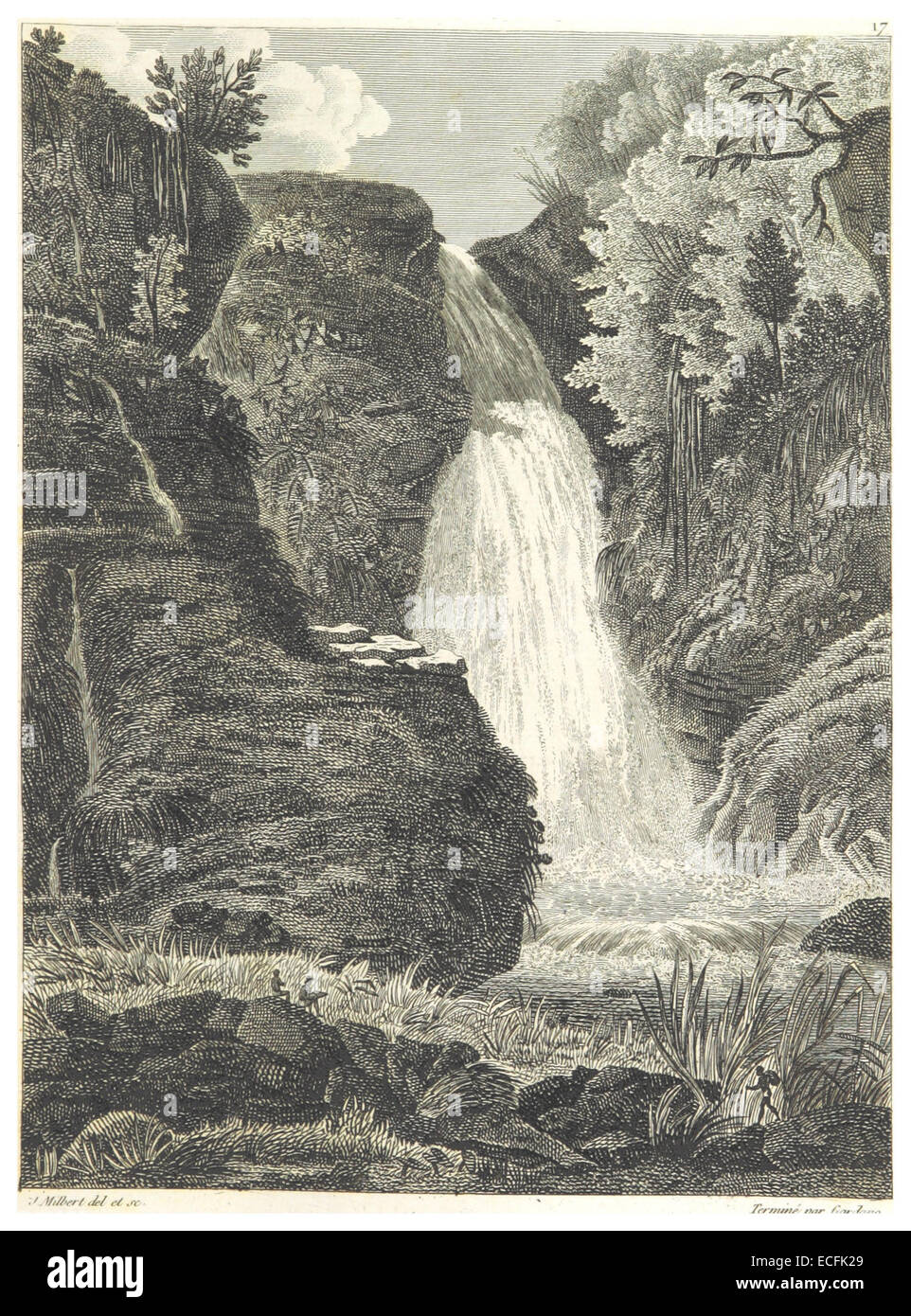 An 1812 illustration by Milbert showing Île-de-France, with a focus on ...