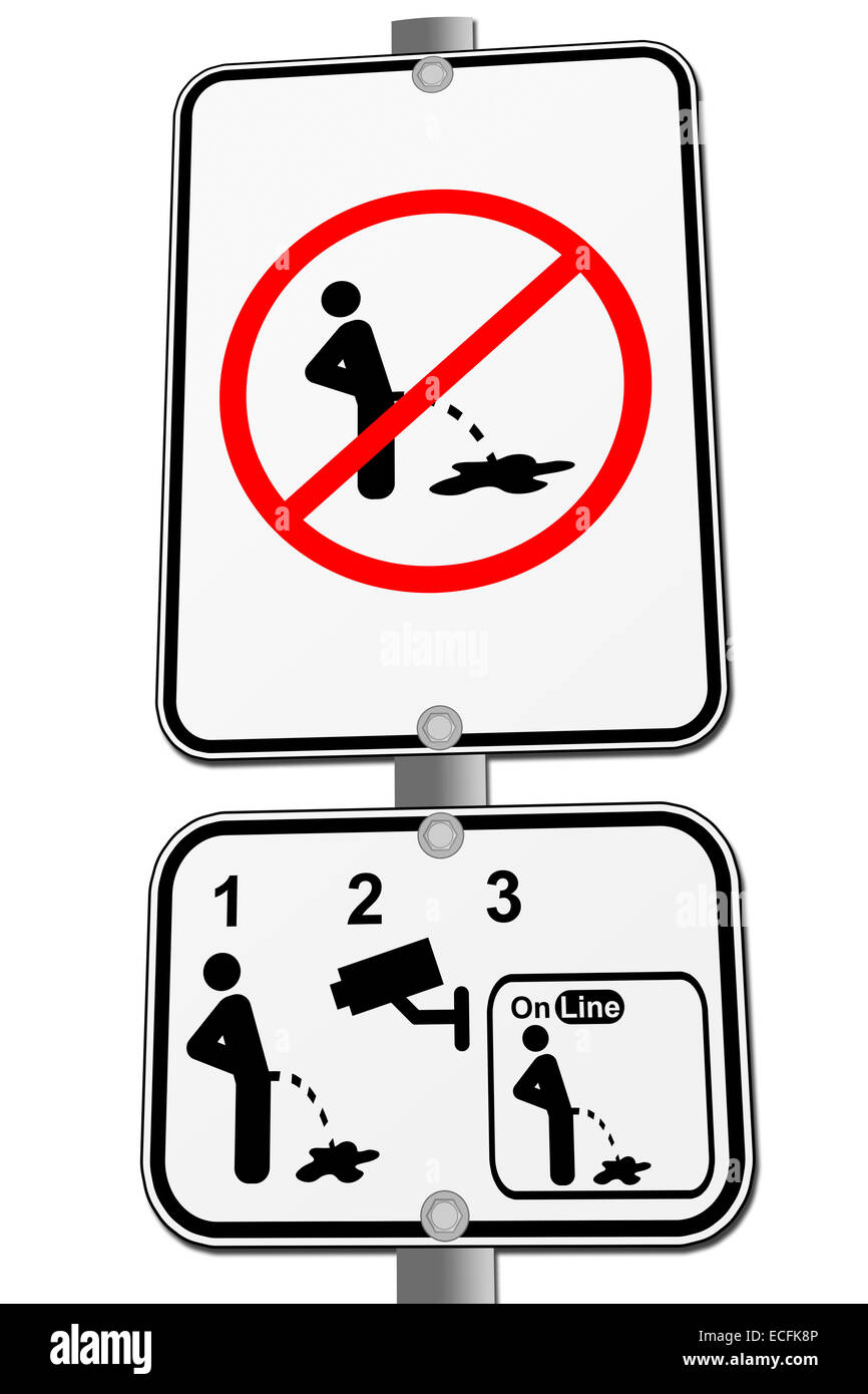 don't pee sign Stock Photo - Alamy