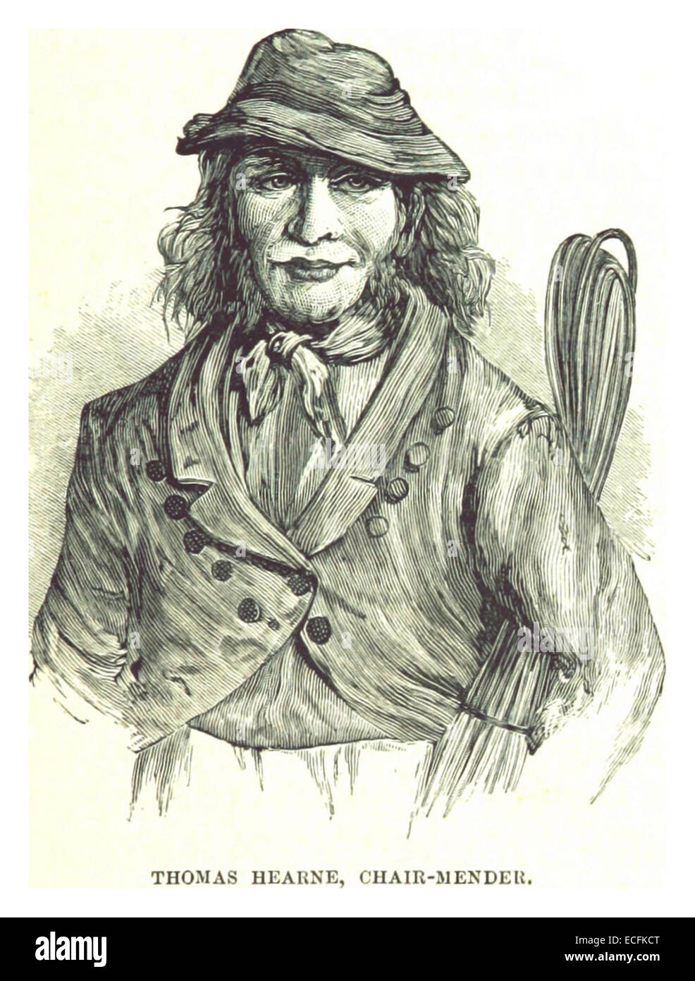 An 1885 illustration by Morwood depicts Thomas Hearne, known as the ...