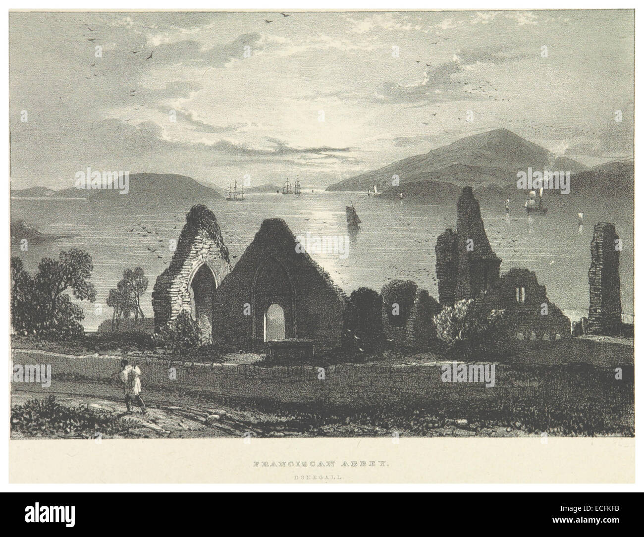 This 1830 illustration by Newenham depicts the Franciscan Abbey in ...