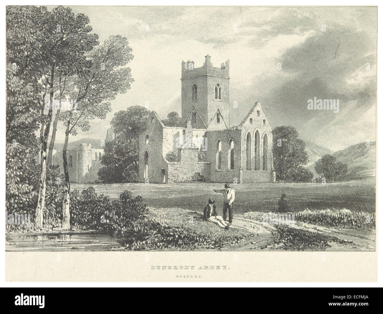 This 1830 illustration by Newenham depicts Wexford’s Dunbrody Abbey, an ...