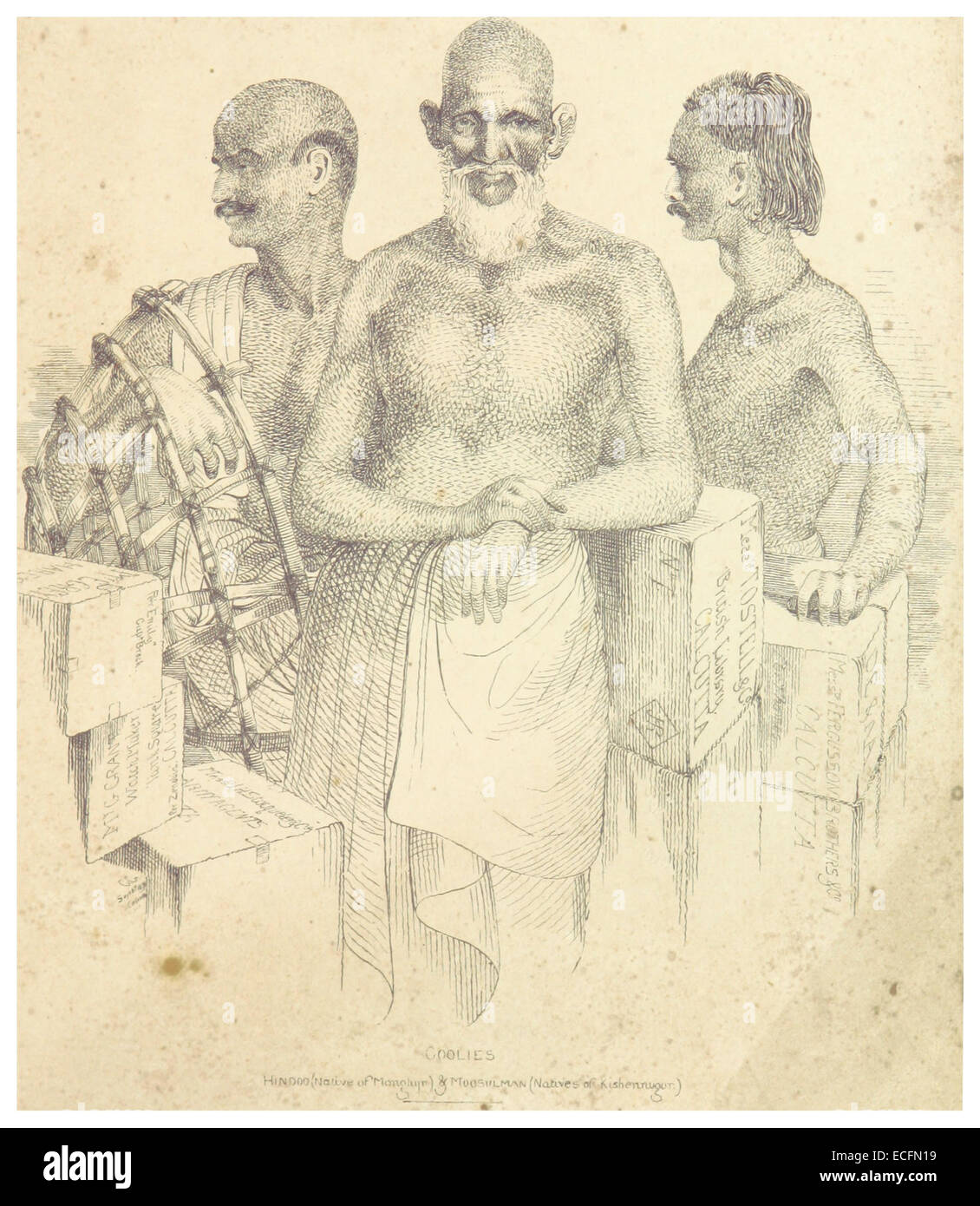 The *Oriental Heads* illustration depicts various native groups ...