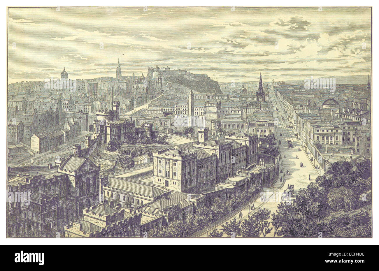 Edinburgh scotland 1800s hi-res stock photography and images - Alamy