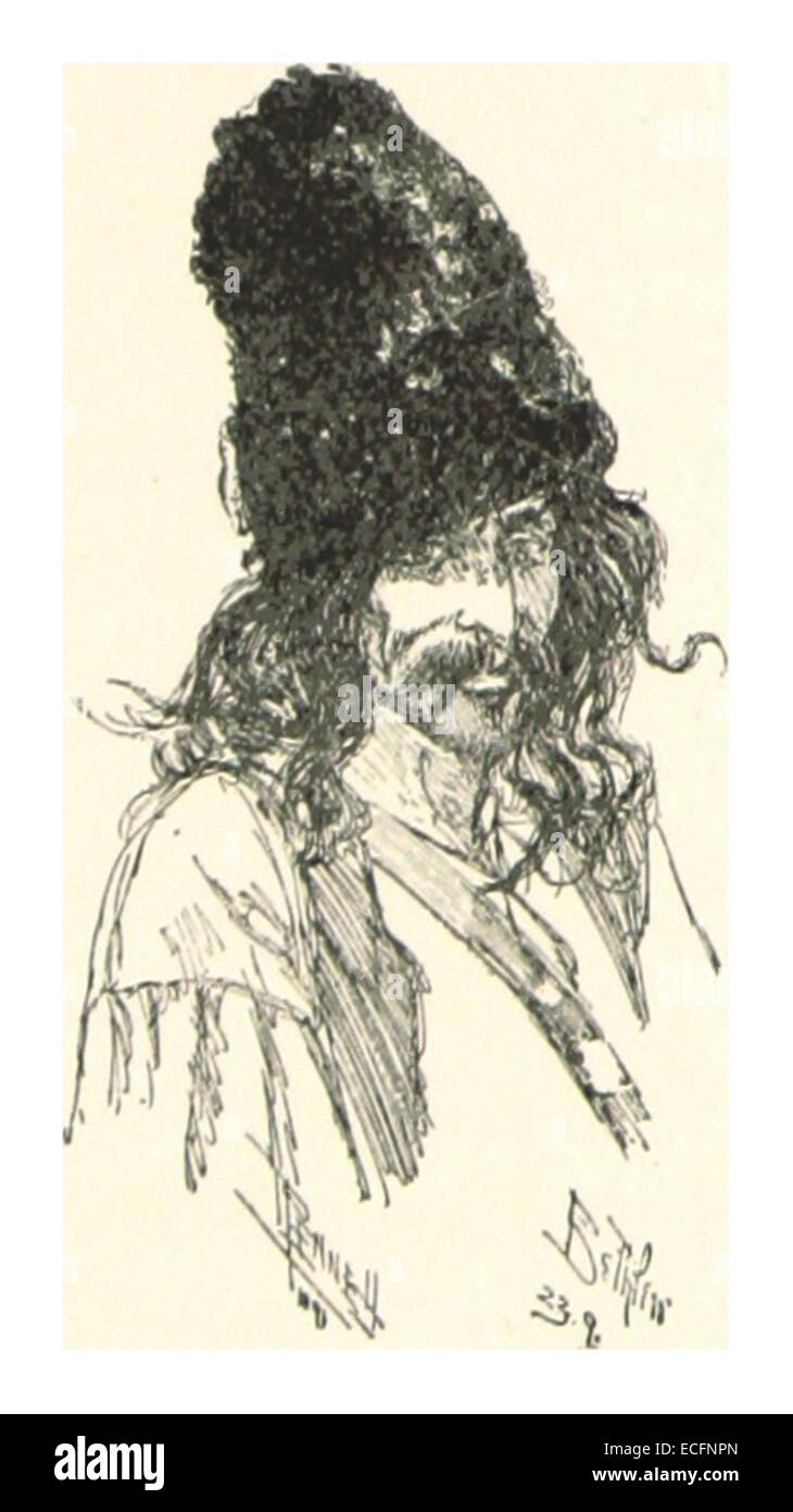 Page 080 from Pennell's 1893 work depicting a Gypsy man as a shepherd ...