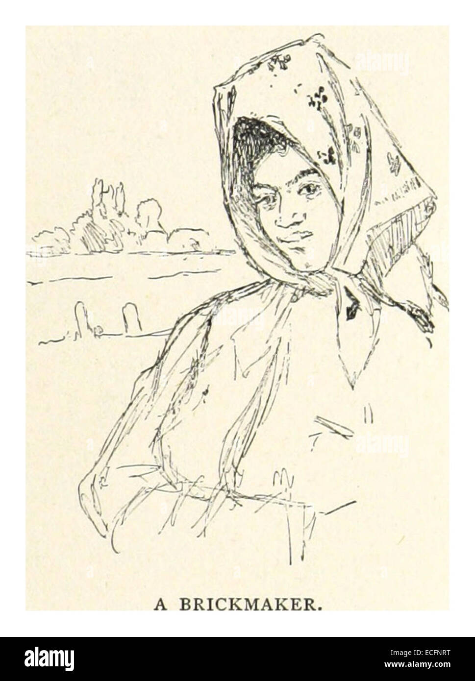 Brickmaking illustration Cut Out Stock Images & Pictures - Alamy