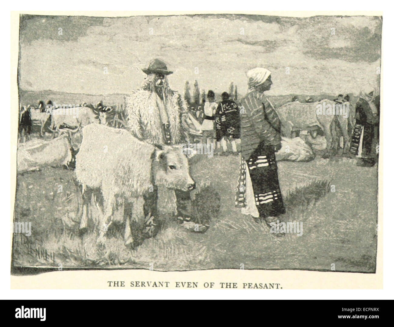 This 1893 illustration by Pennell captures a scene depicting the ...