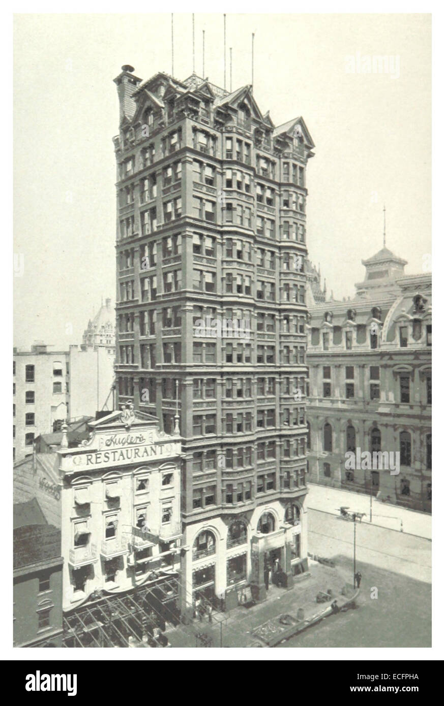 This 1897 illustration shows the West End Trust and Safe Deposit ...