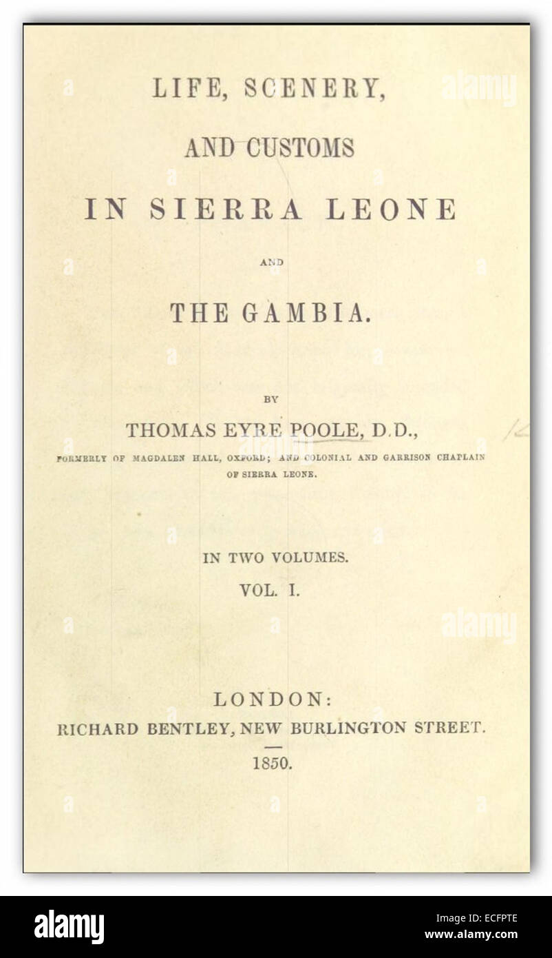 Customs in sierra leone the gambia v 1 pool 1850 life hi-res stock ...