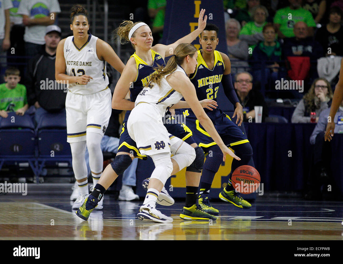 South Bend, Indiana, USA. 13th Dec, 2014. Notre Dame guard Madison ...