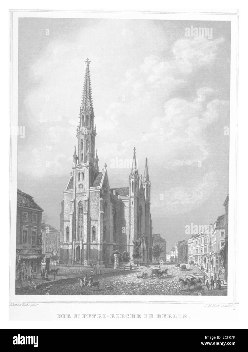 Engraving of the 19th century berlin Cut Out Stock Images & Pictures ...