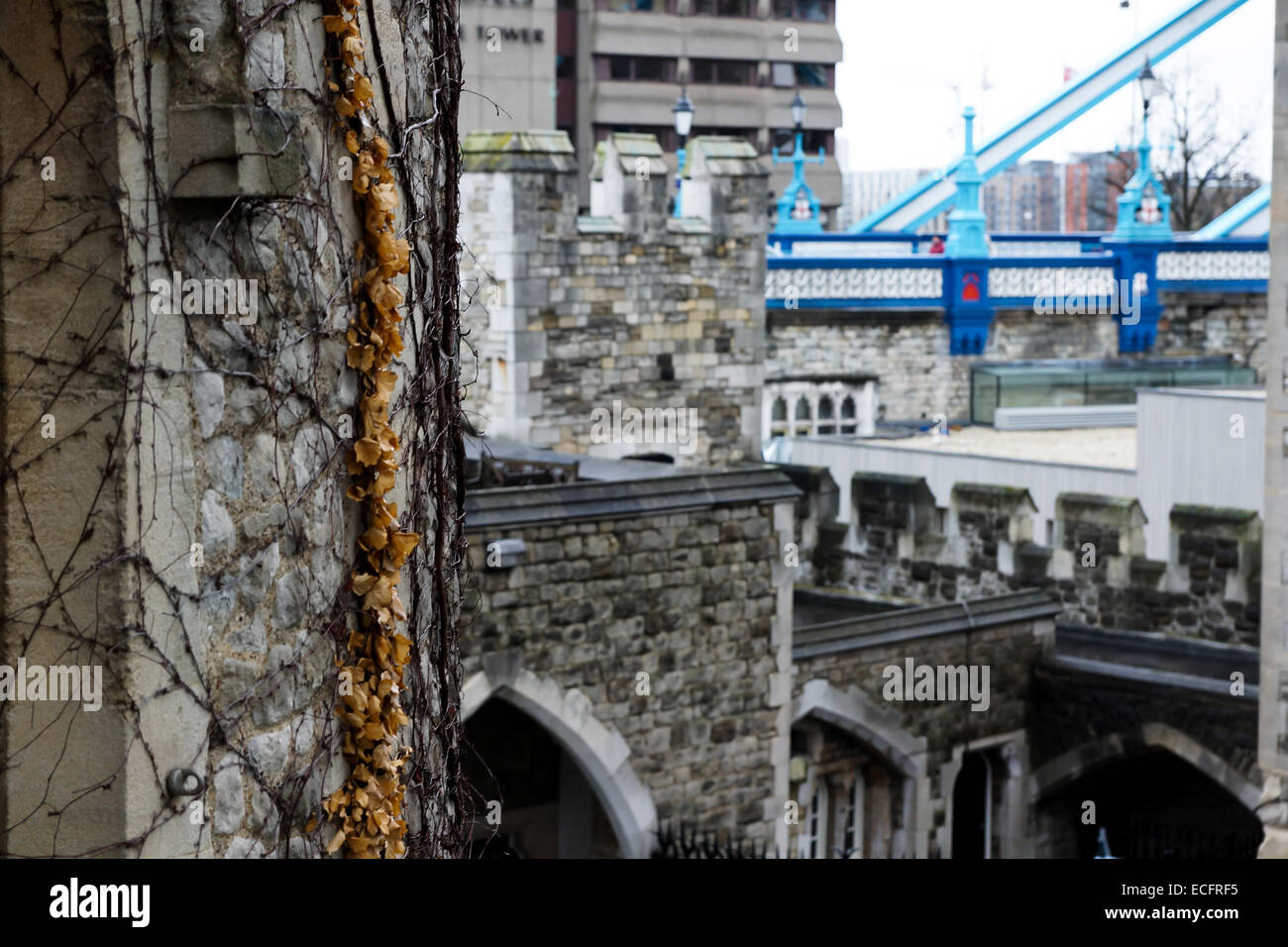 view onto a road from the tower of london, london Stock Photo - Alamy