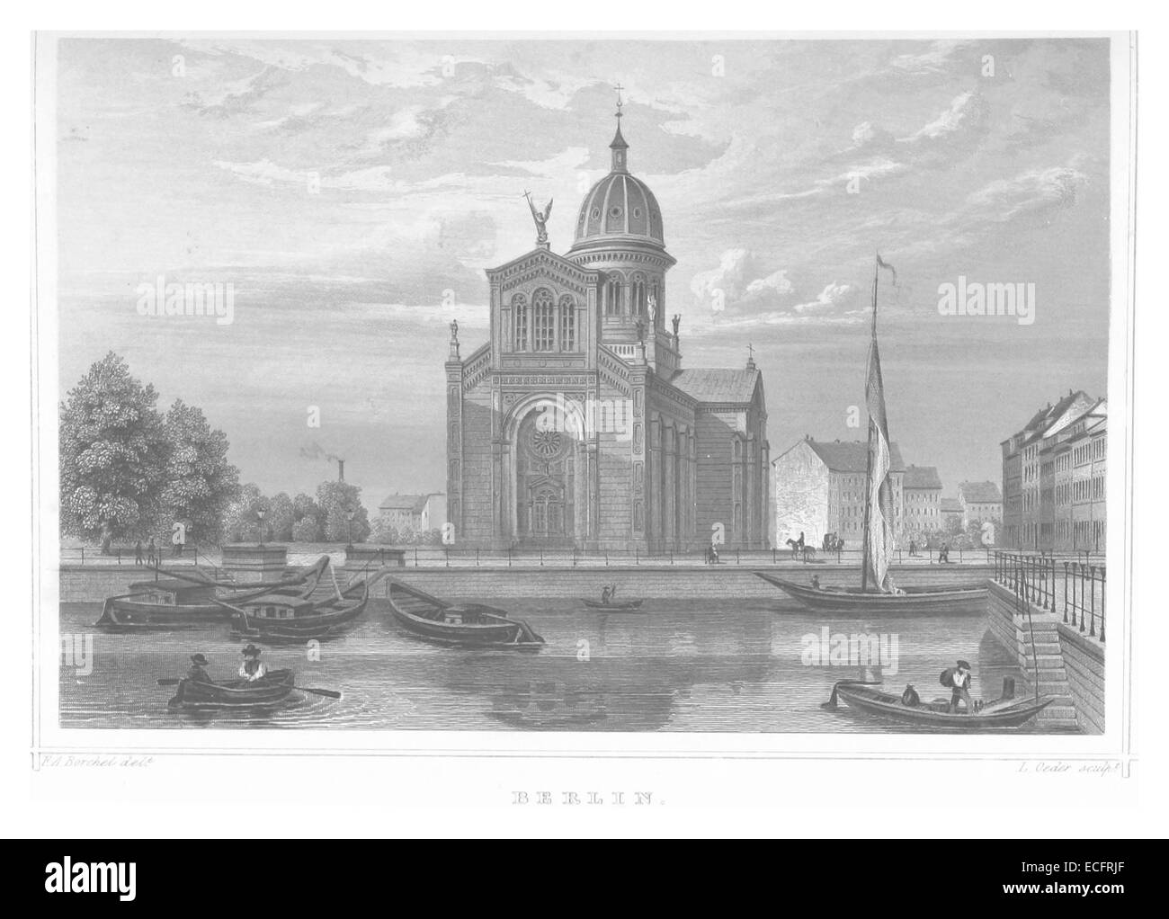 Old Map Of Berlin Black and White Stock Photos & Images - Alamy