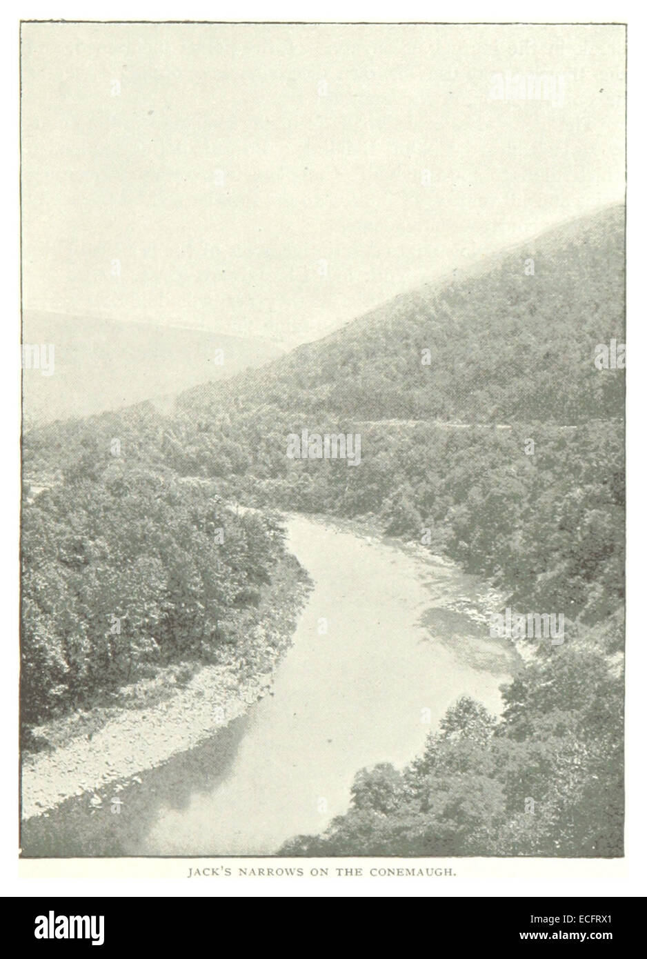This 1893 map of Jack’s Narrows on the Conemaugh River illustrates the ...