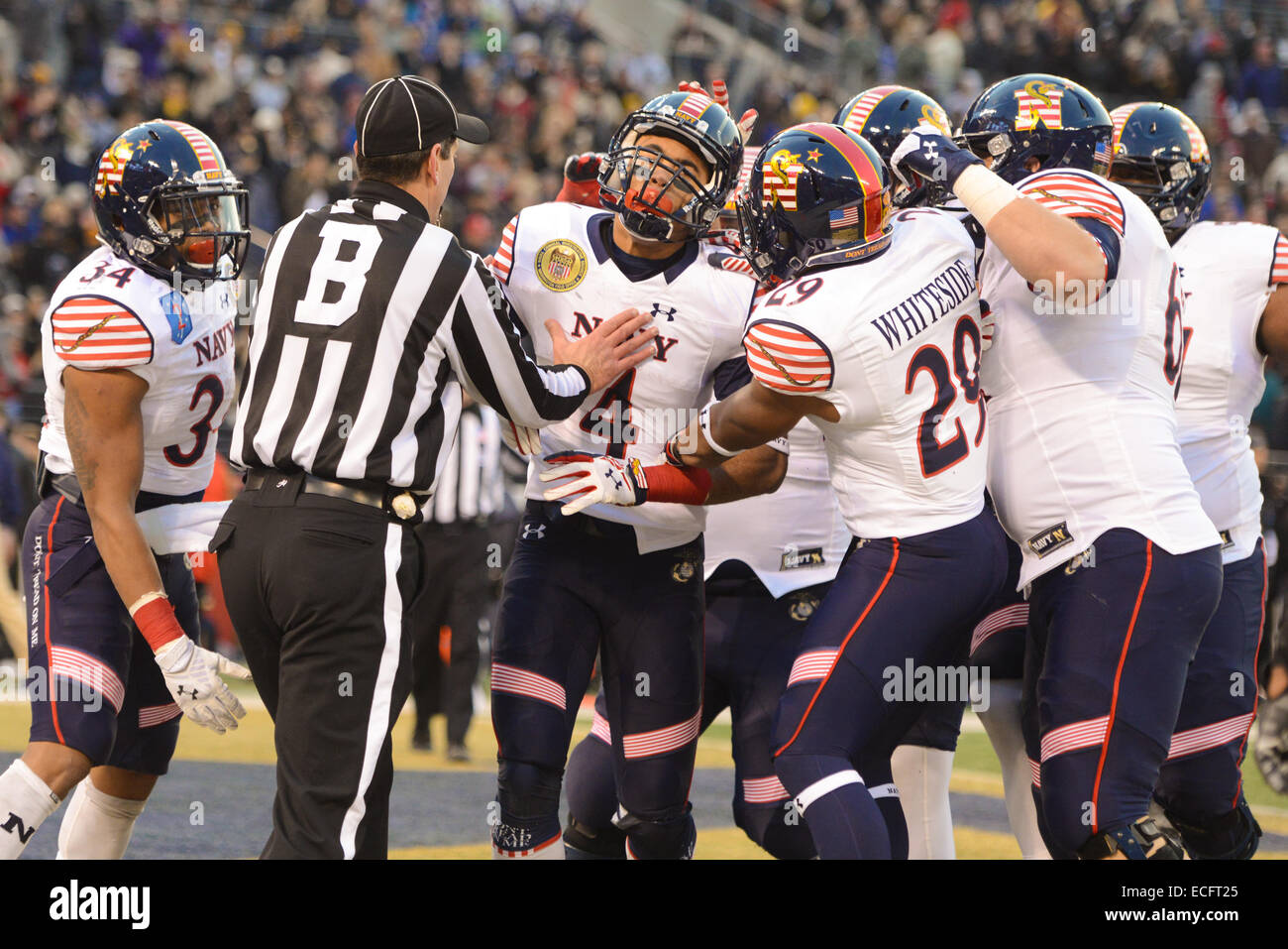 DEC 13, 2014 : Navy Midshipmen wide receiver Jamir Tillman (4 ...