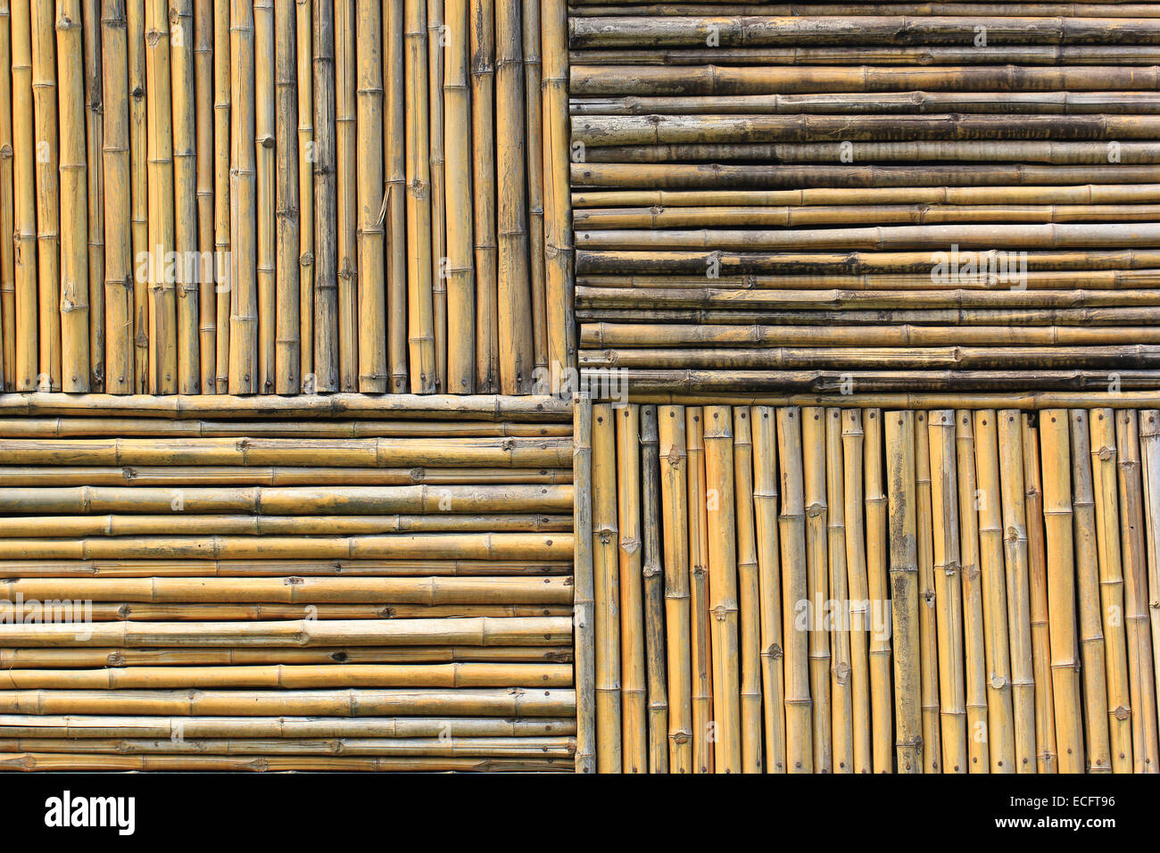Old woven wood wall pattern or background Stock Photo - Alamy