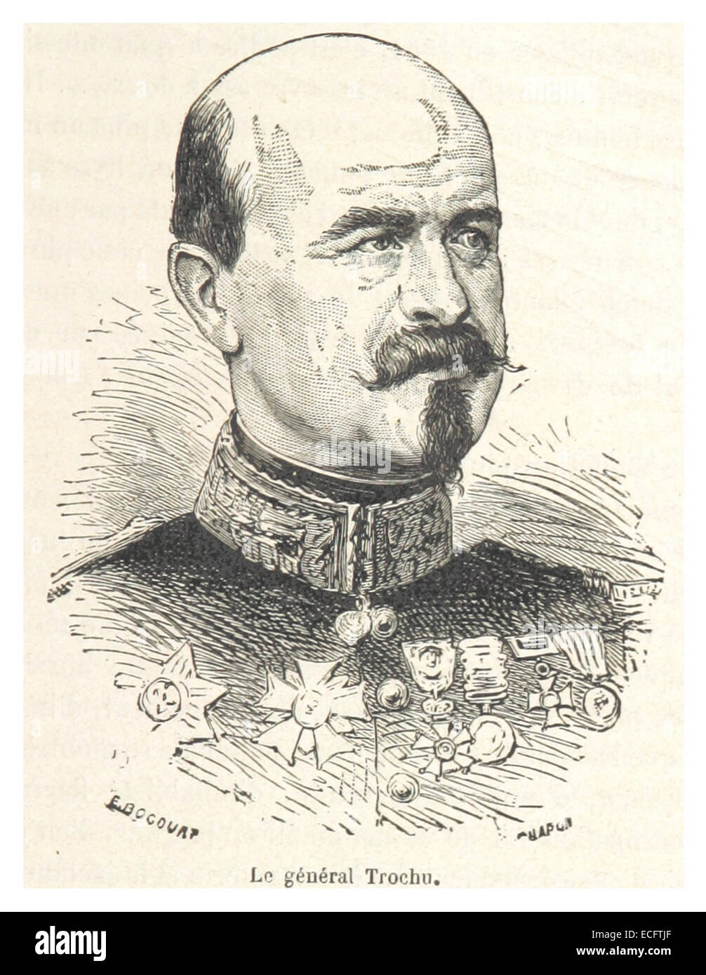This 1871 illustration by Rouquette features Trochu, a figure in French ...