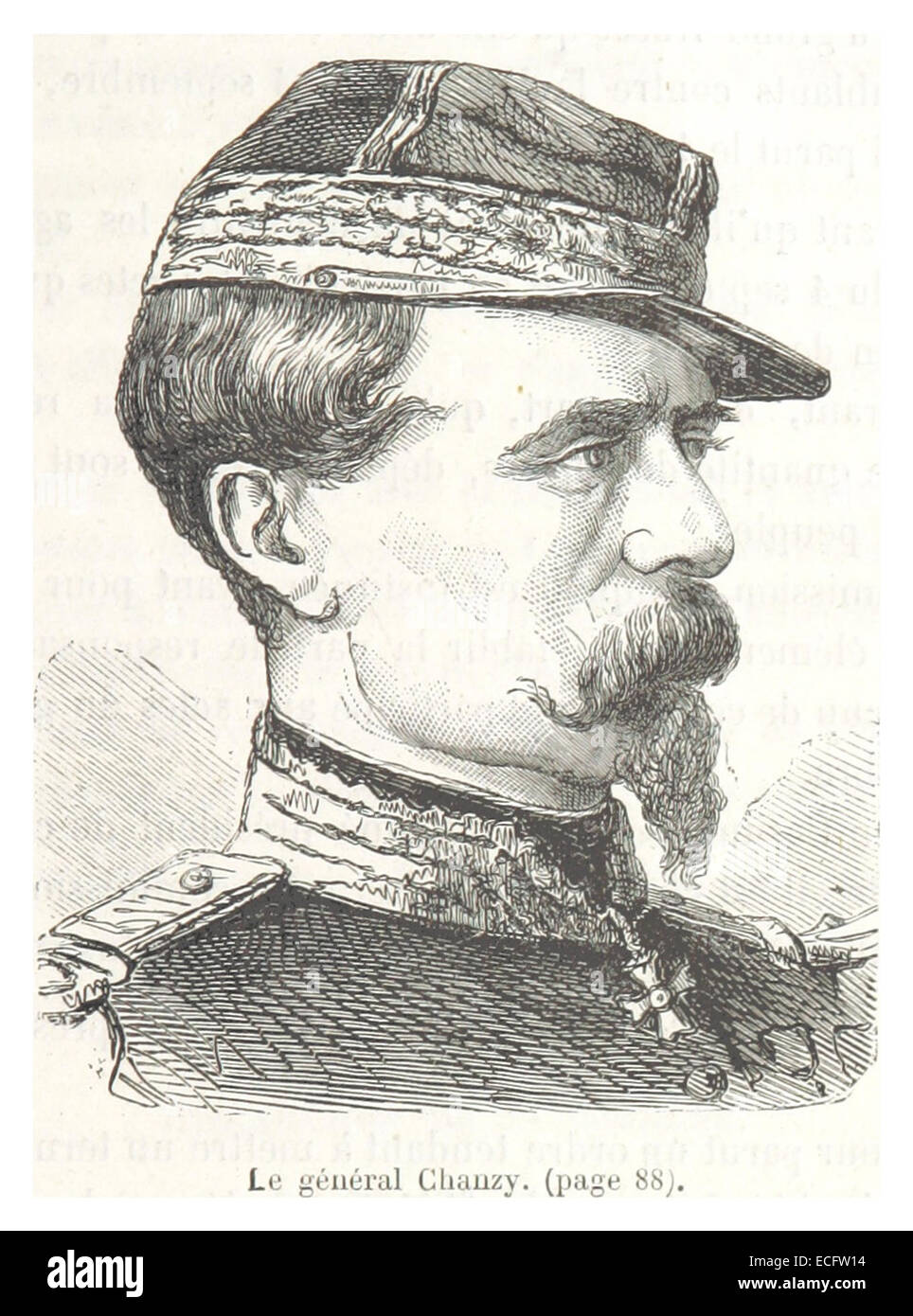 An 1871 illustration of General Chanzy, a French military leader during ...