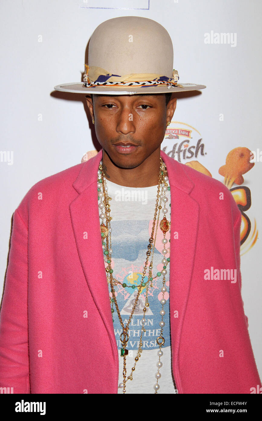 New York, New York, USA. 12th Dec, 2014. Singer PHARRELL WILLIAMS ...