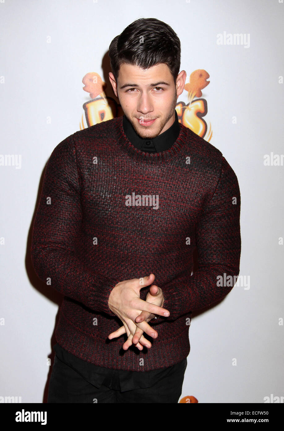 New York, New York, USA. 12th Dec, 2014. Singer NICK JONAS attends the ...