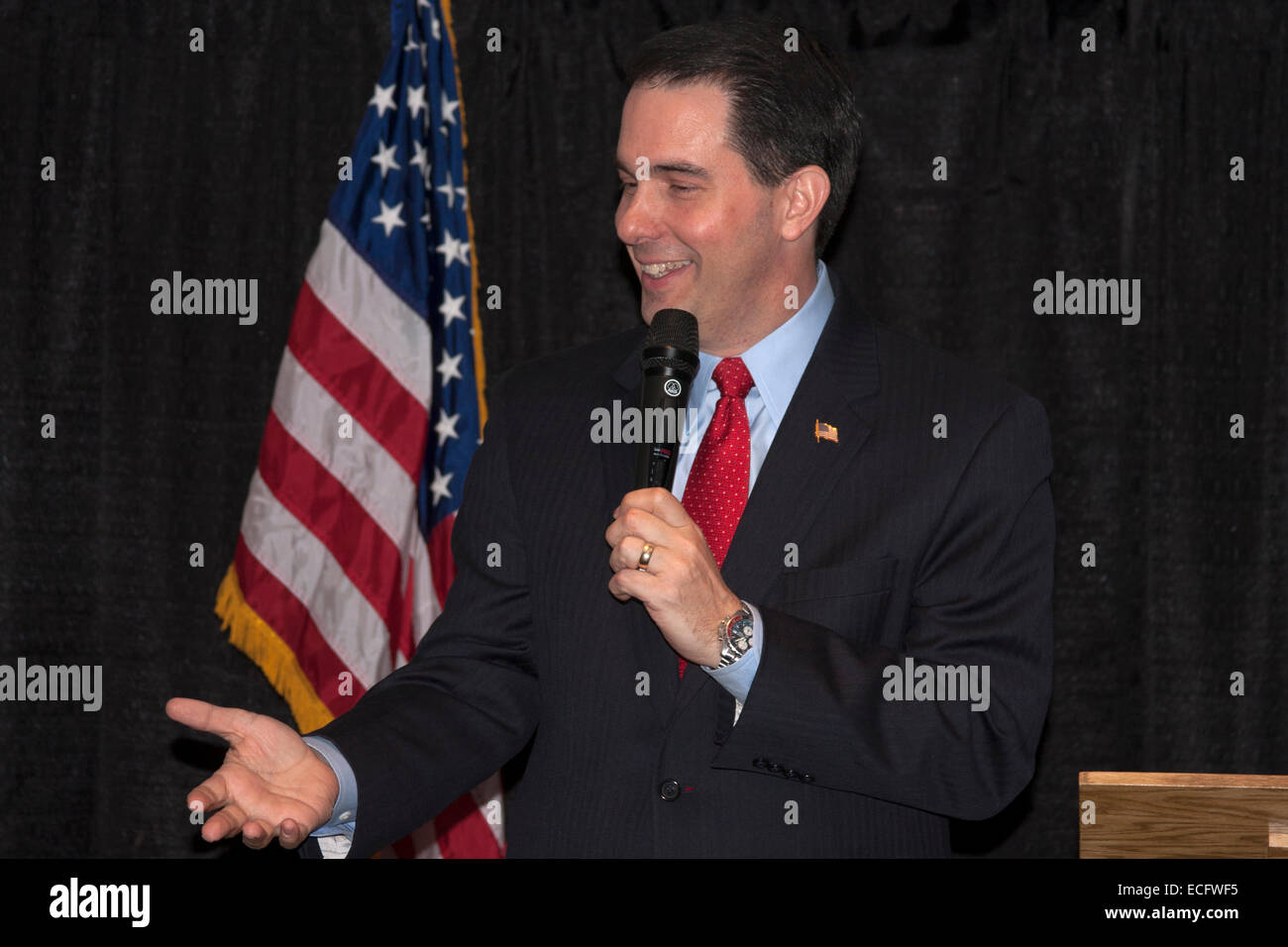Republican Governor Walker Wisconsin Stock Photo - Alamy