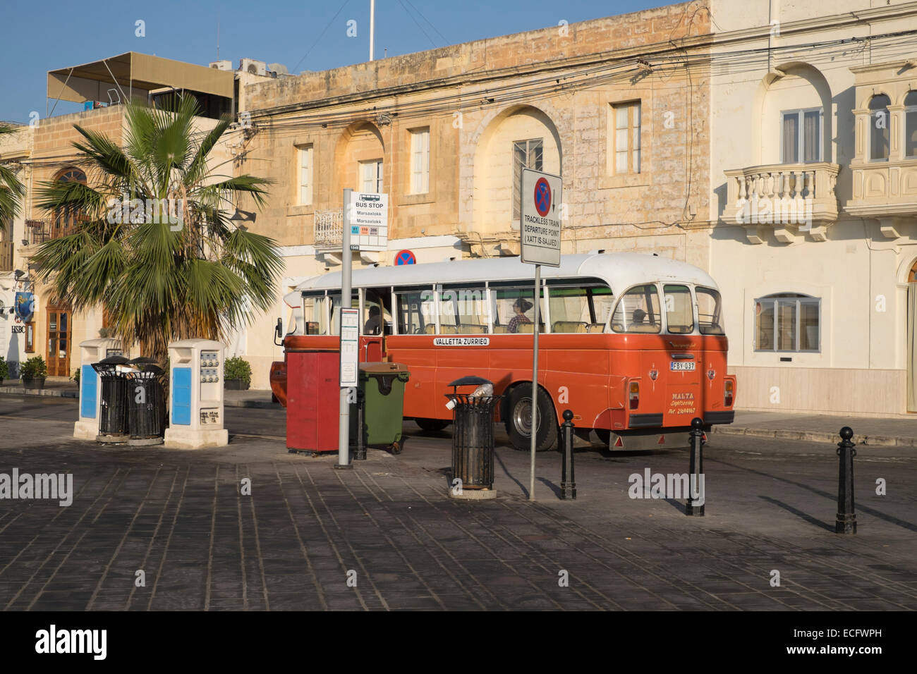 The main square at Marsaxlokk in Malta Stock Photo - Alamy