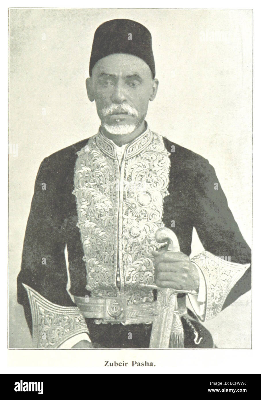 A 1896 illustration by Slatin depicting Zubair Pasha, a historical ...