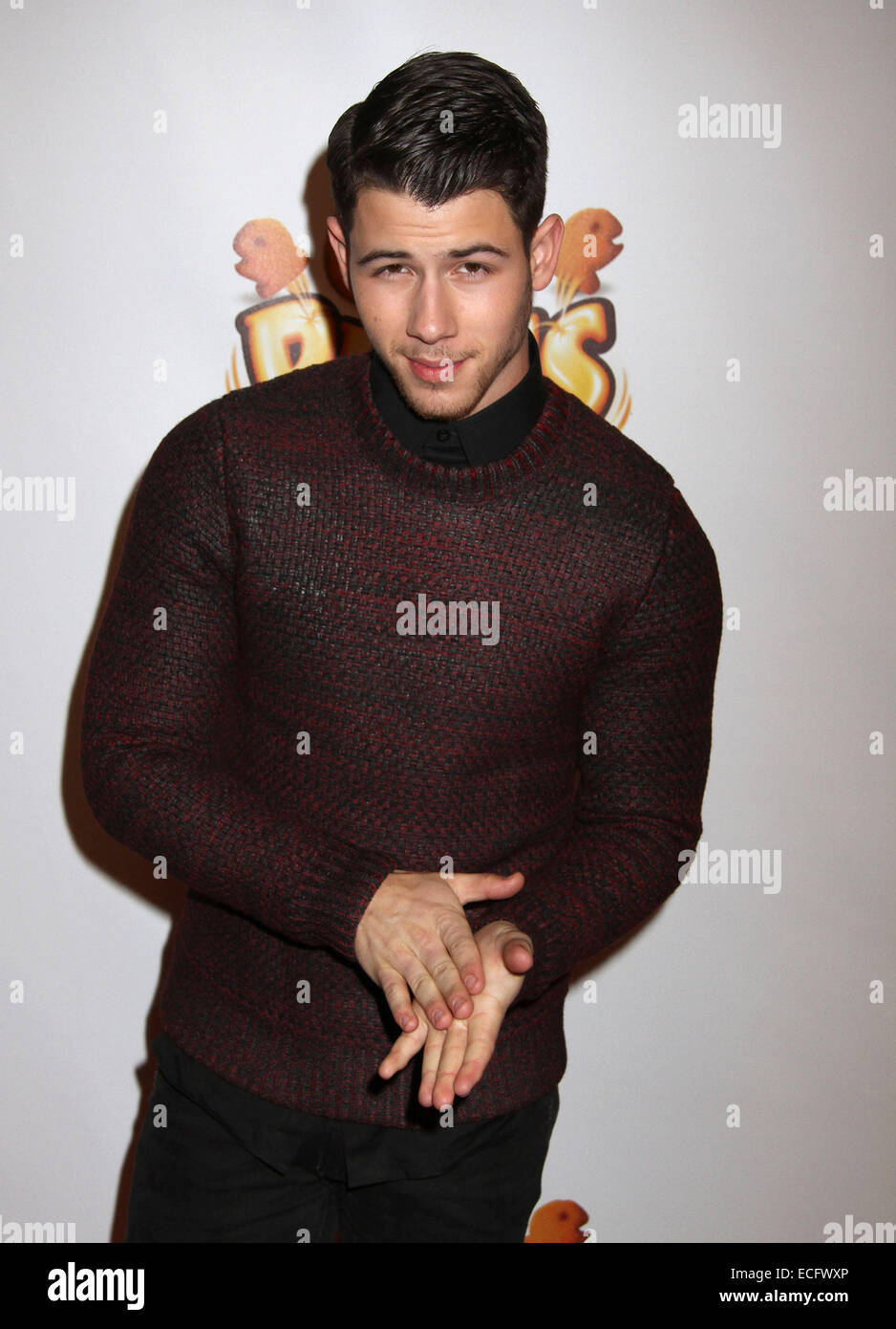 New York, New York, USA. 12th Dec, 2014. Singer NICK JONAS attends the ...