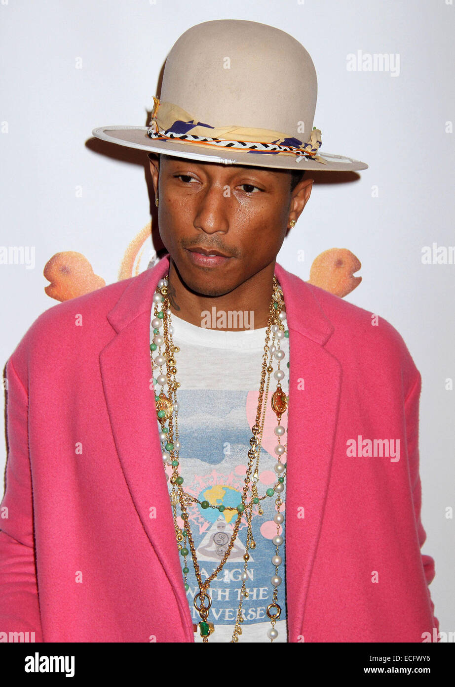 New York, New York, USA. 12th Dec, 2014. Singer PHARRELL WILLIAMS ...