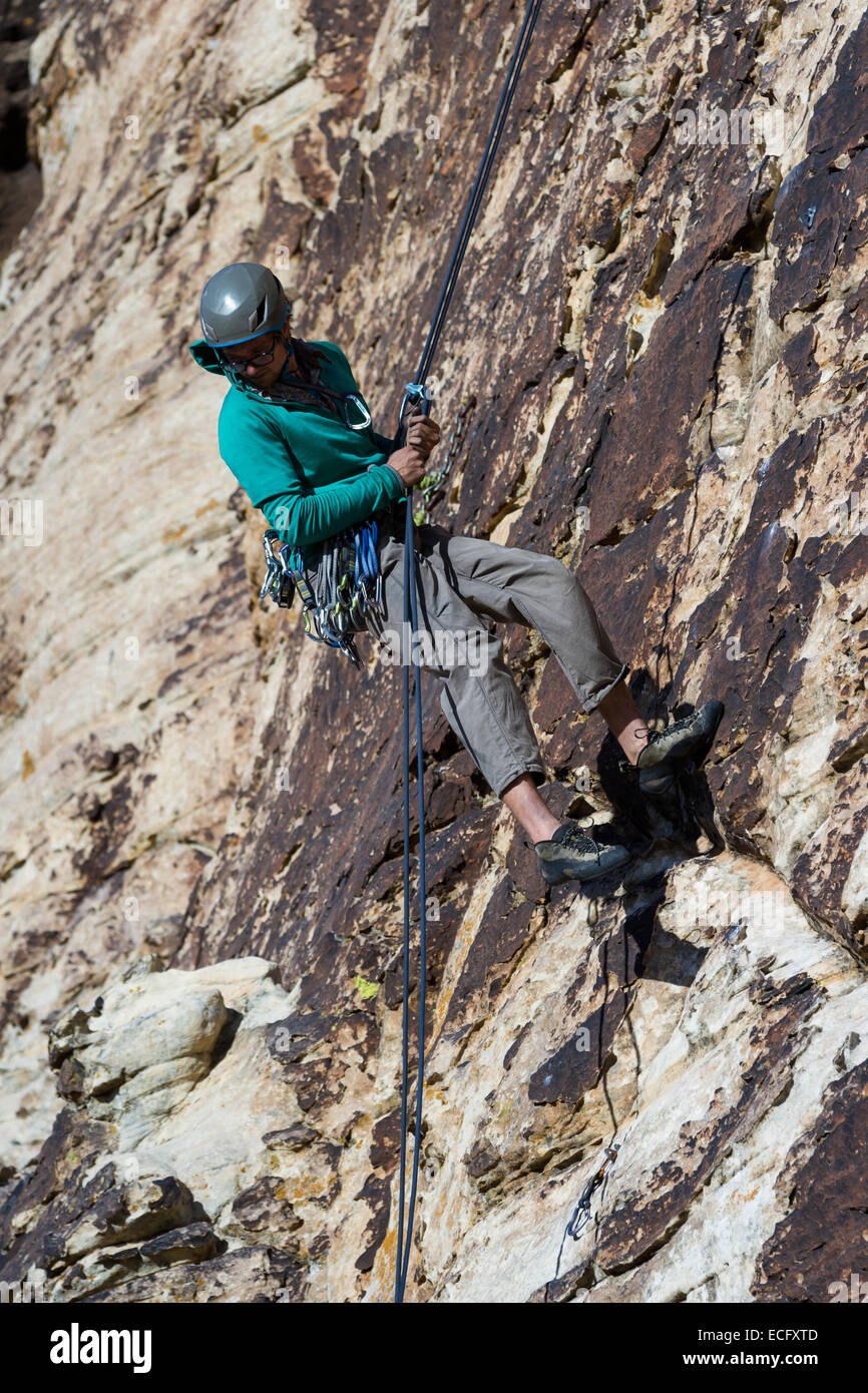 Rock Climbing Repelling High Resolution Stock Photography and Images ...