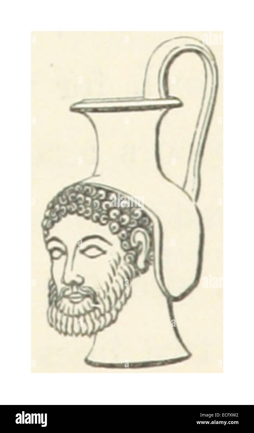 An illustration from Smyth’s 1851 work depicting ancient Greek vases ...