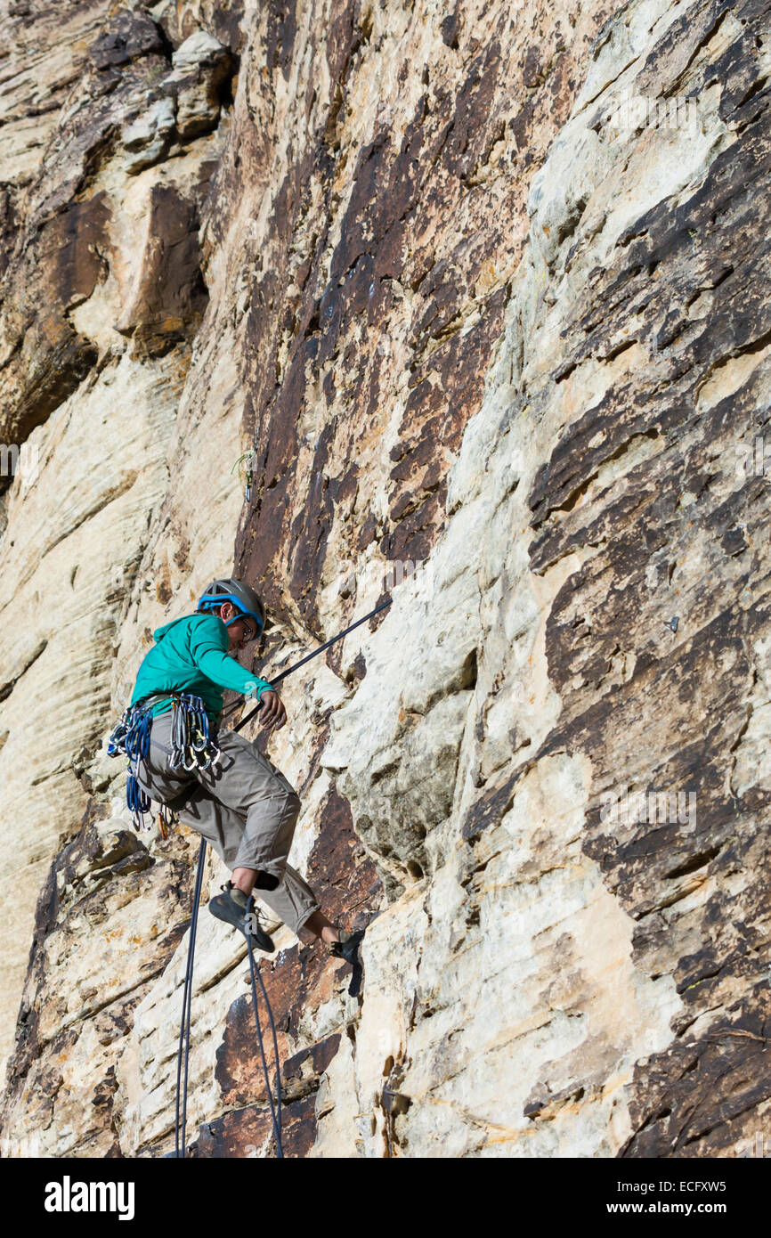 Rock Climbing Repelling High Resolution Stock Photography and Images ...
