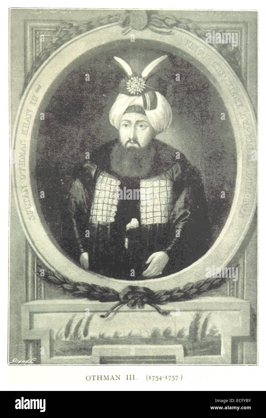Page 587 of *SPRY(1895)* features an image of Othman III, the Ottoman ...