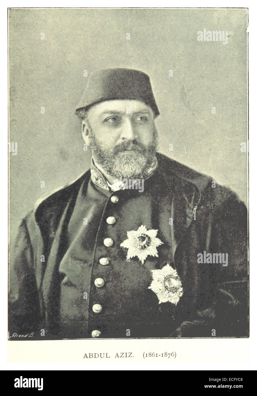 SPRY(1895) p695 - ABDUL AZIZI. (1861-1876 Stock Photo - Alamy