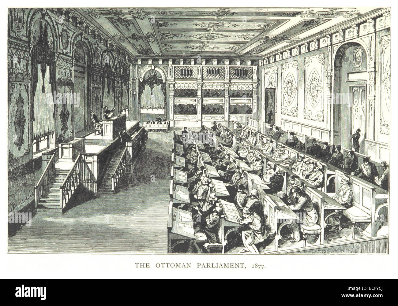 An 1895 reference to the Ottoman Parliament of 1877, marking an ...