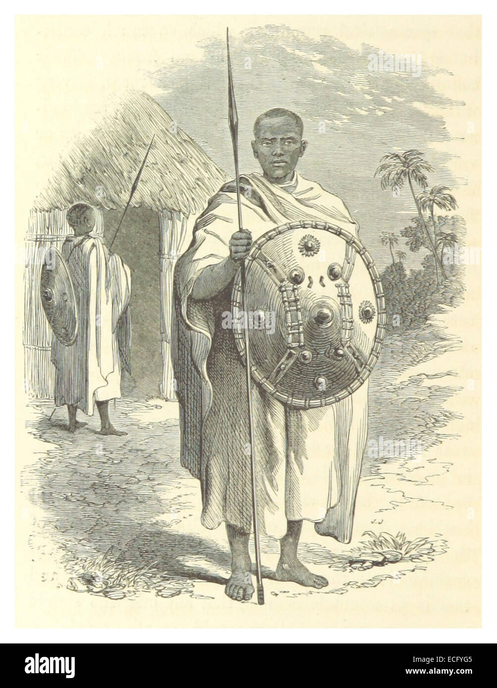 This 1862 illustration by Stern depicts the Abyssinian Guardians ...