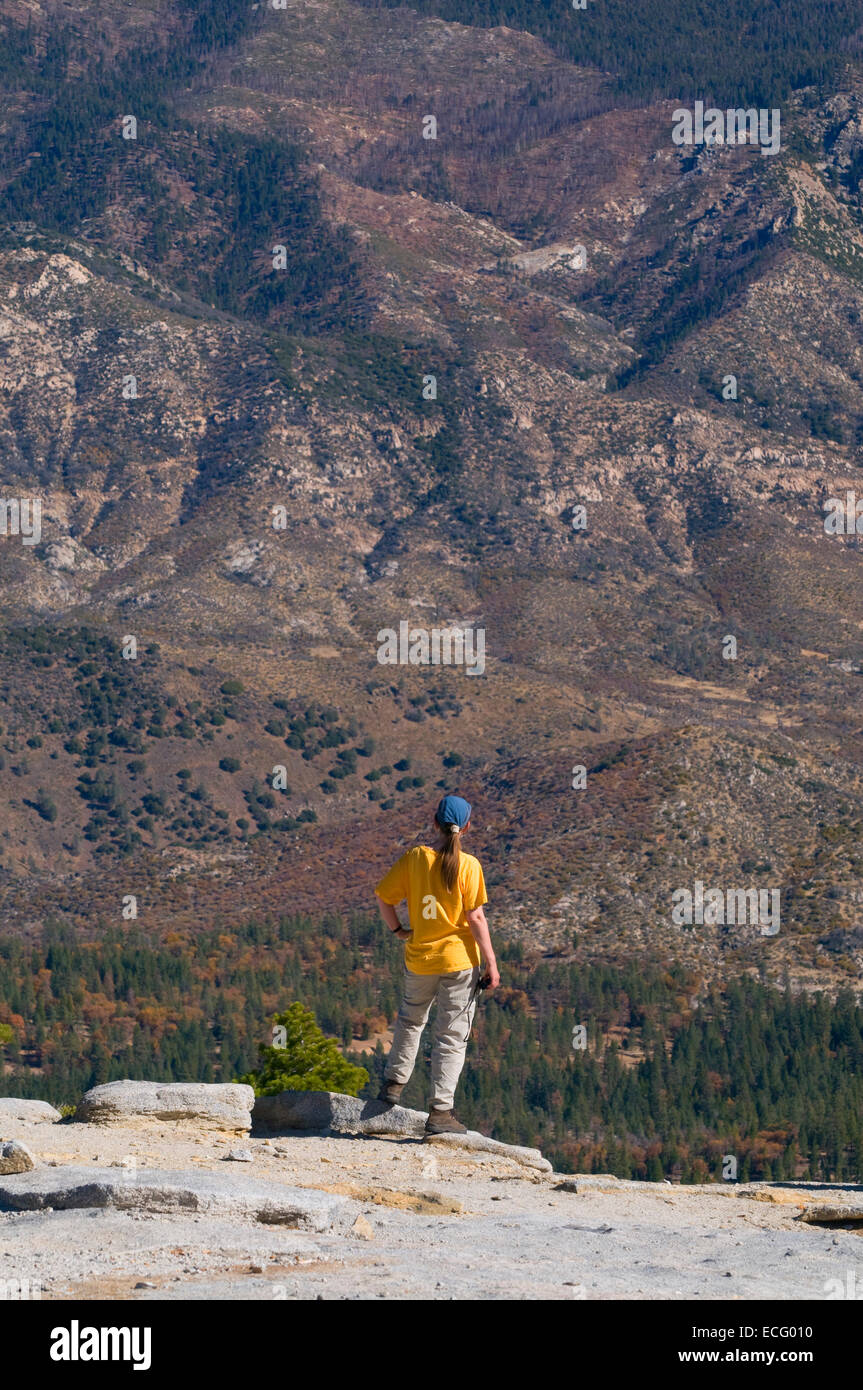 Viewpoint on Dome Rock, Sequoia National Monument, California Stock ...