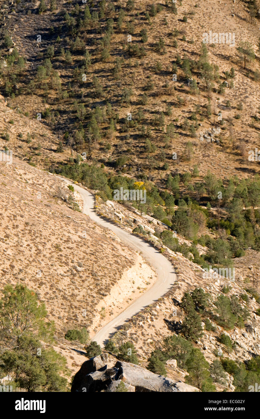 Byway through desert slope, Chimney Peak National Backcountry Byway ...