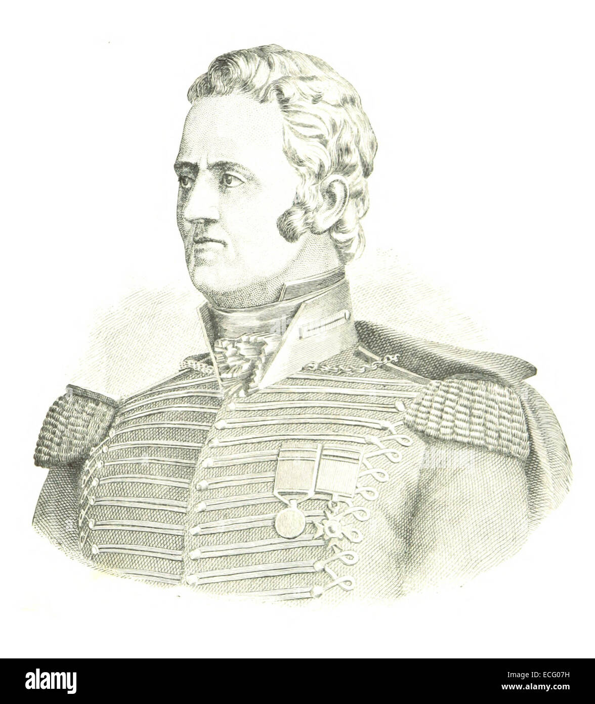 An 1882 depiction of Colonel Charles M. de Salaberry, an important ...