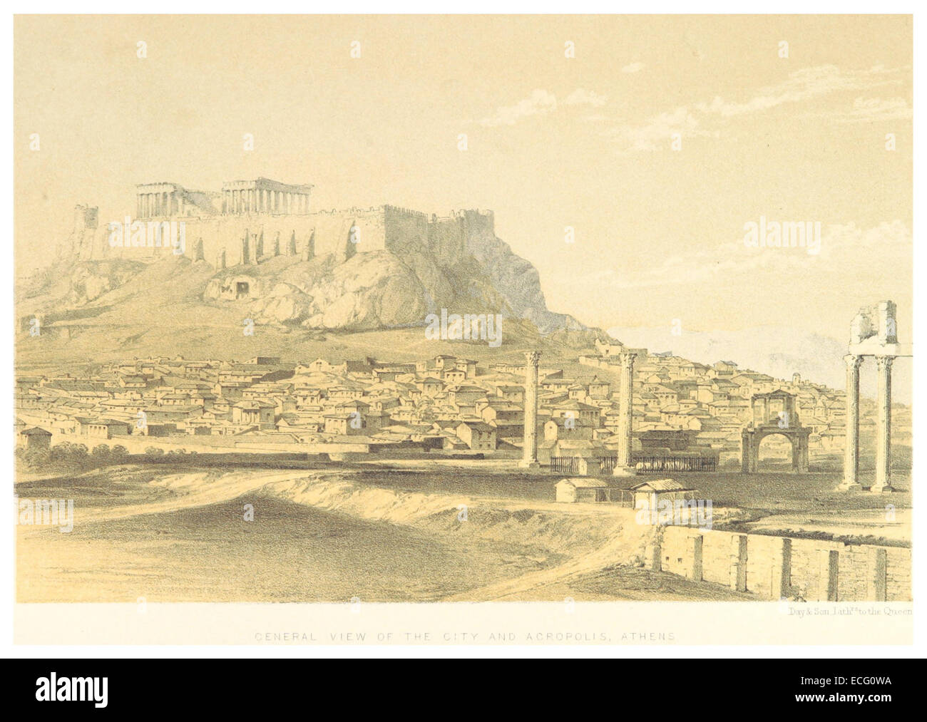 Ancient greek city drawing hi-res stock photography and images - Alamy