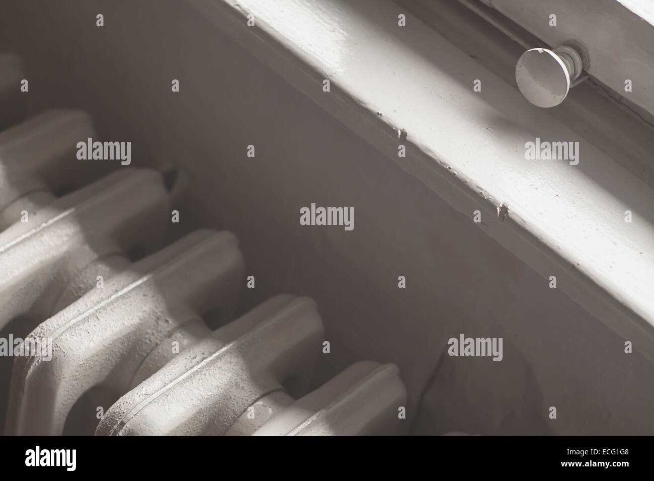 Details of an old window and radiator, style from 80's Stock Photo - Alamy