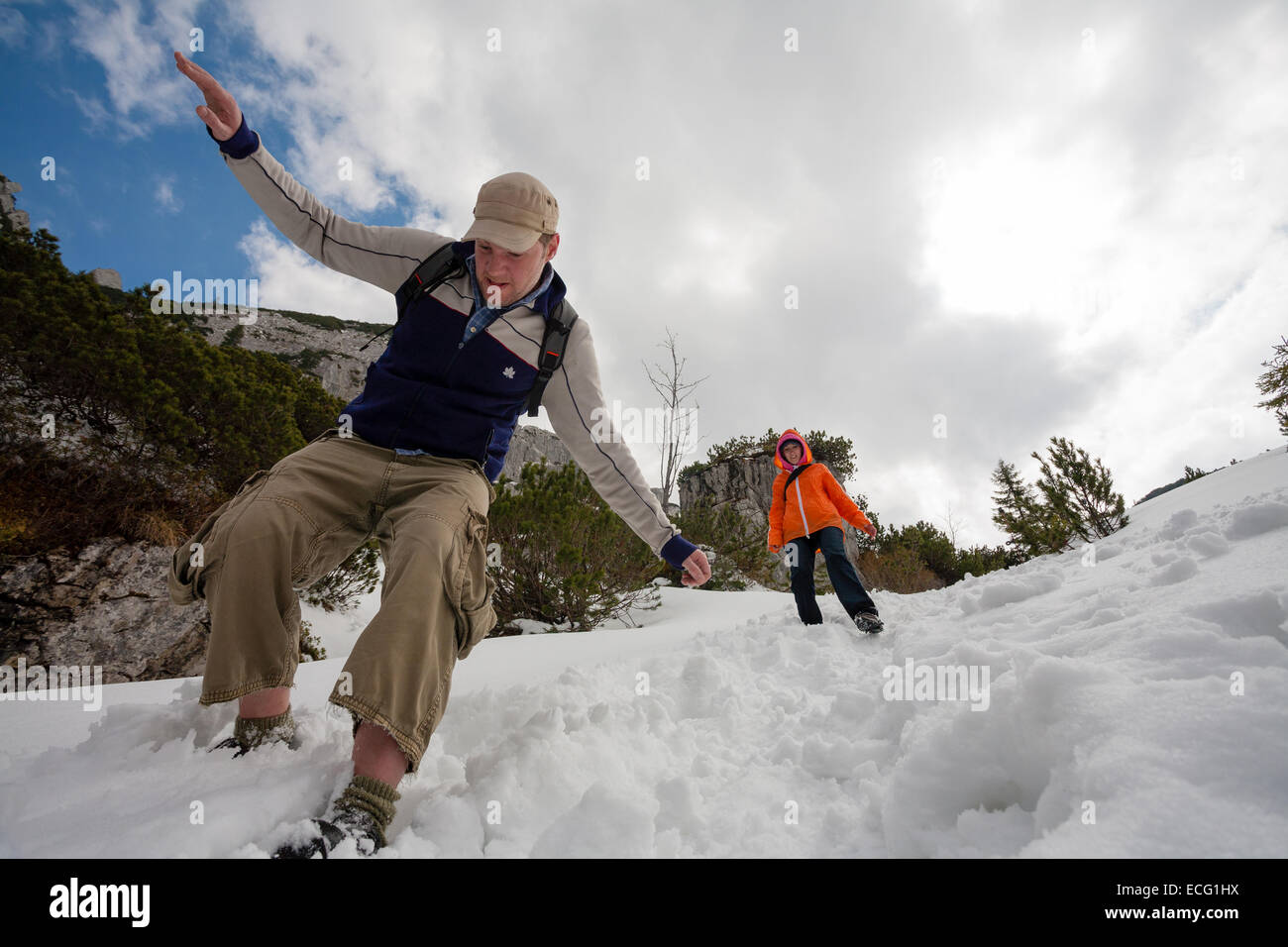 Hiking in the Bavarian Alps. Hiking is popular amongst the German ...