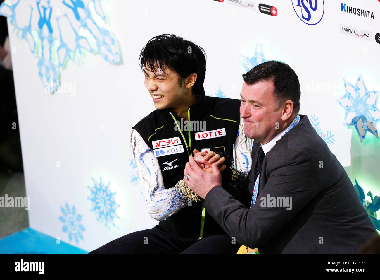 Barcelona, Spain. © D. 13th Dec, 2014. (L-R) Yuzuru Hanyu (JPN), Brian ...