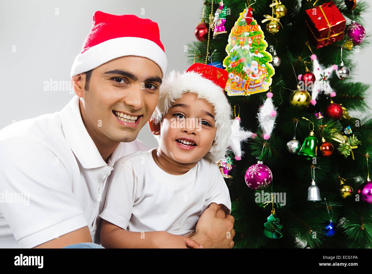 indian man with child Christmas Festival Stock Photo - Alamy