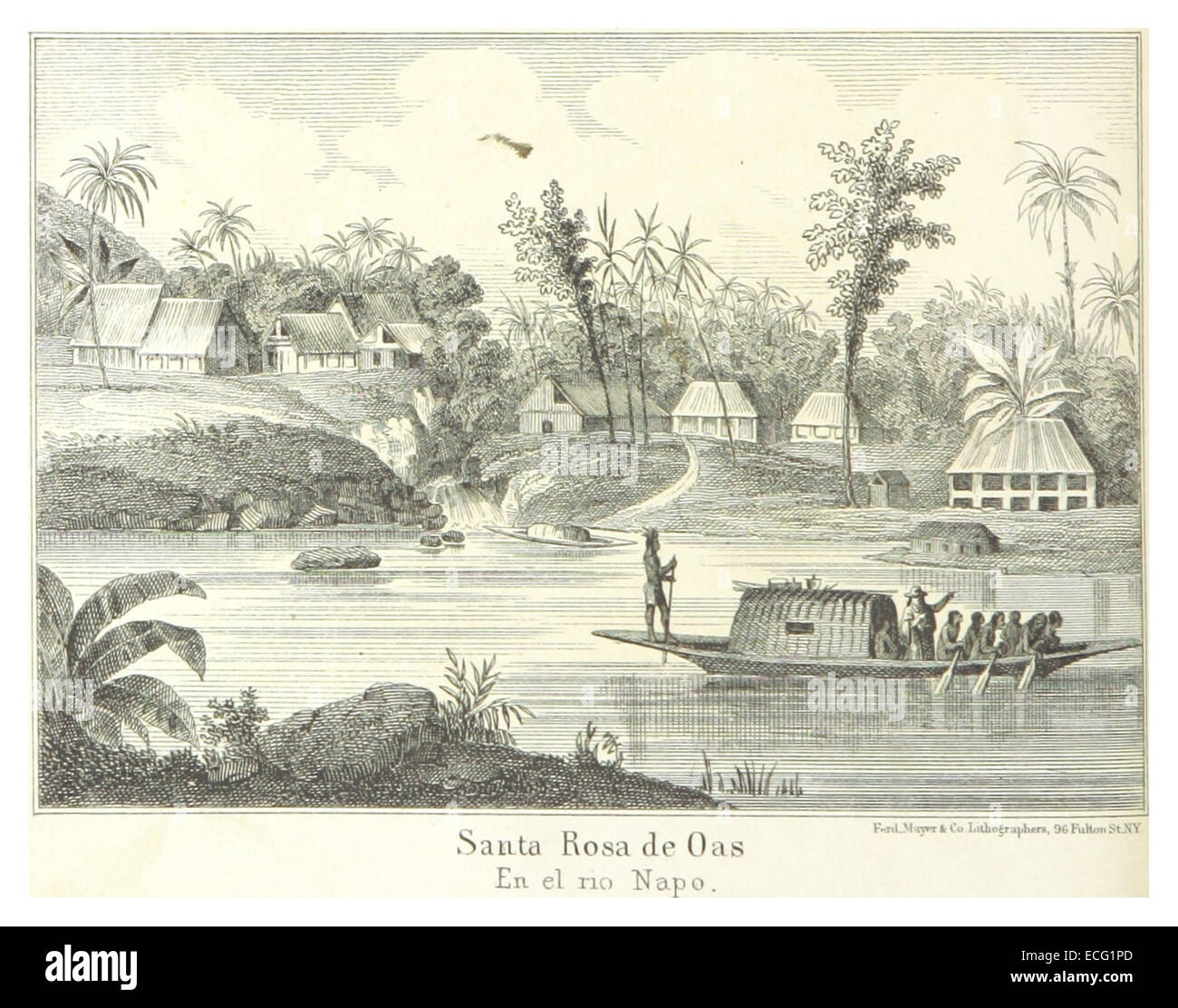This 1858 illustration from Villavicencio shows the Santa Rosa de Oas ...