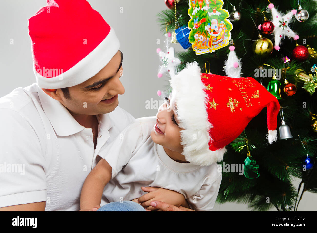 Father christmas face hi-res stock photography and images - Alamy