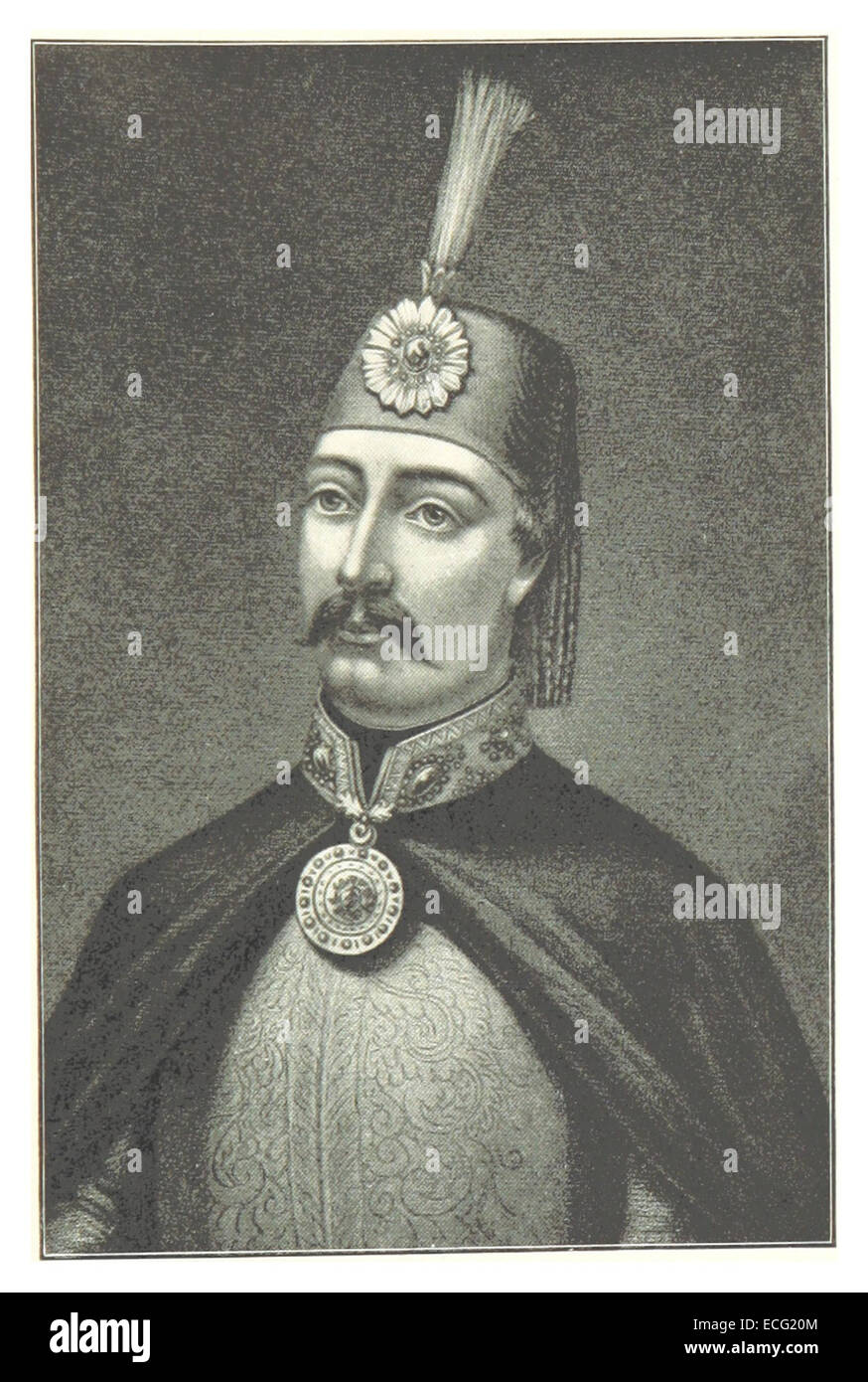 This 1893 illustration by Wormeley depicts Sultan Abdul Aziz, the 32nd ...
