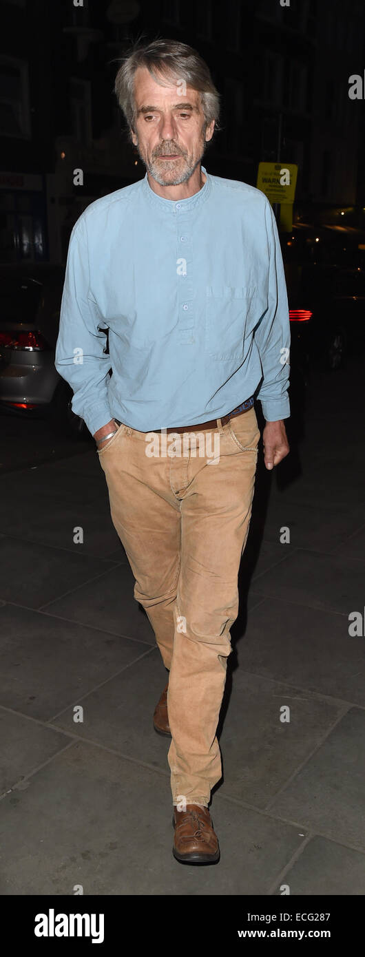 Jeremy Irons out and about in the West End Featuring: Jeremy Irons ...