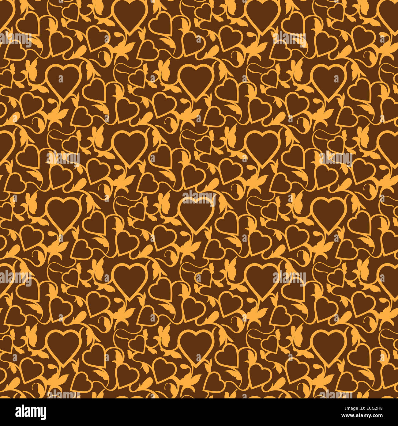 Vector illustration of seamless texture with heart Stock Photo - Alamy